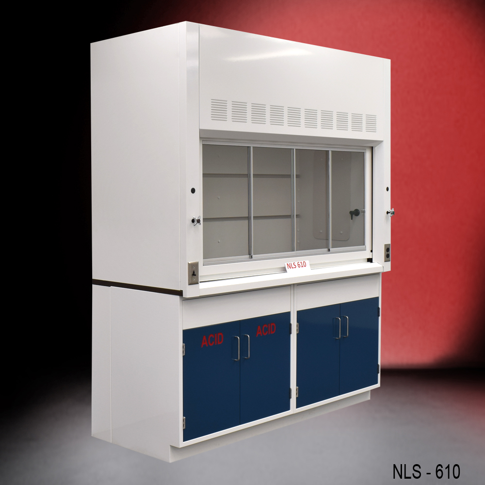 6' Fisher American Laboratory Chemical Fume Hood With General & Acid ...