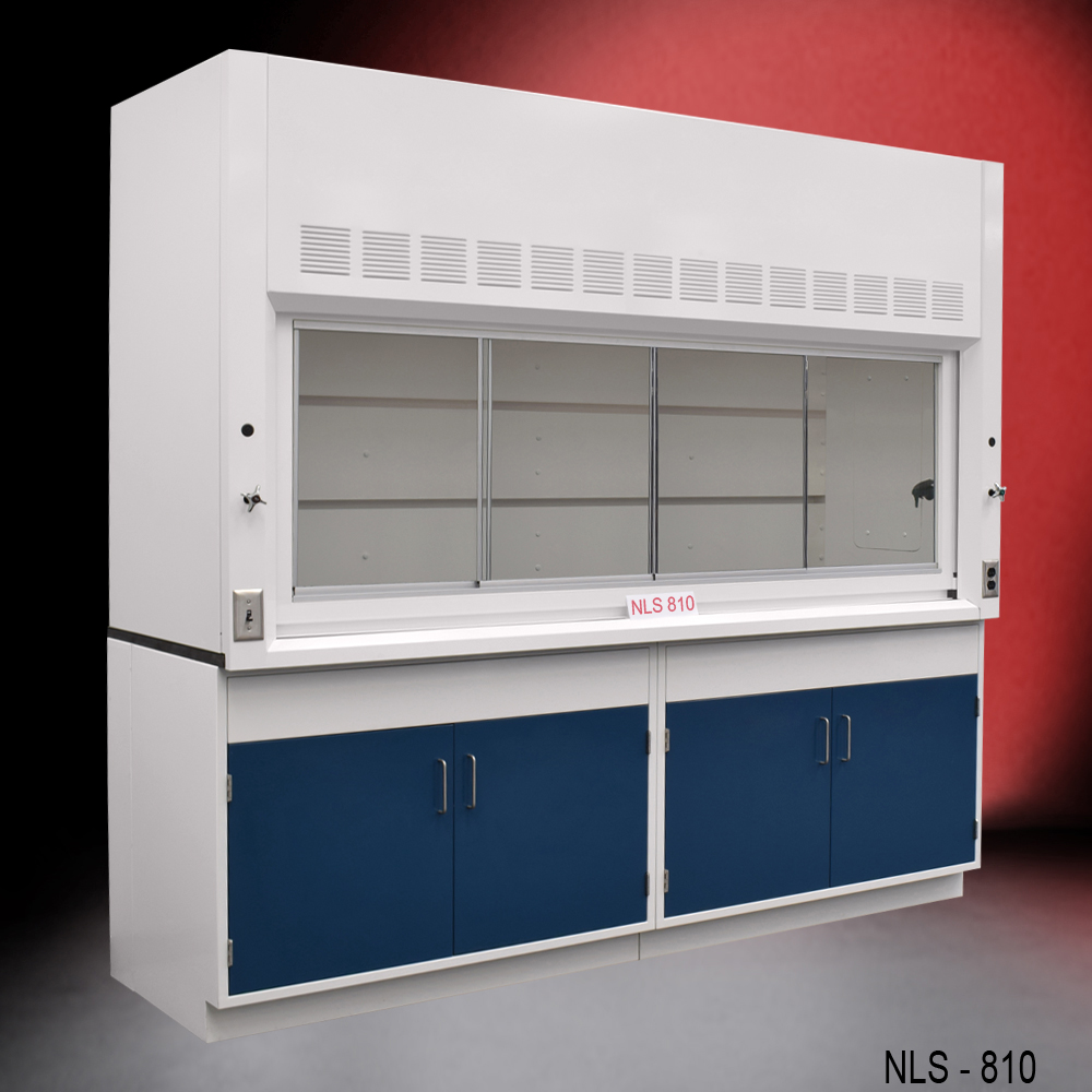 8′ Fume Hood w/ General Storage Cabinets (NLS-810) – NLS