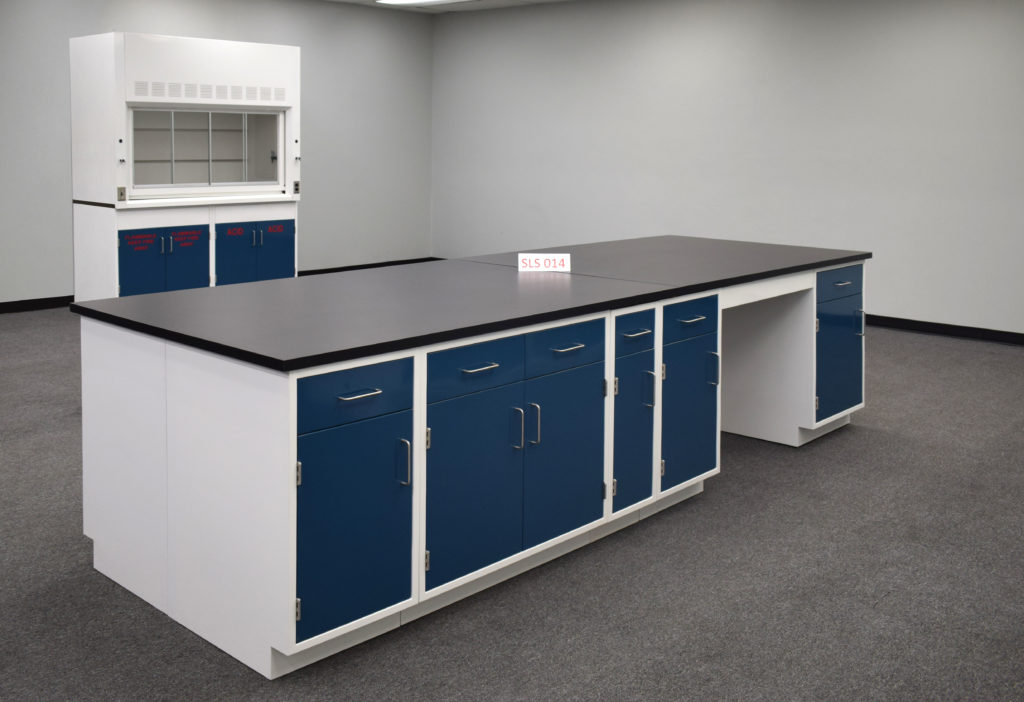 12′ Fisher American Island w/ Blue Cabinet Doors - National Laboratory ...