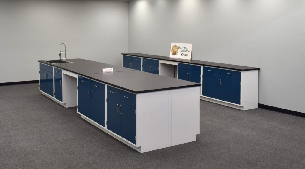 16′ Fisher American Island w/ Blue Cabinets - National Laboratory Sales