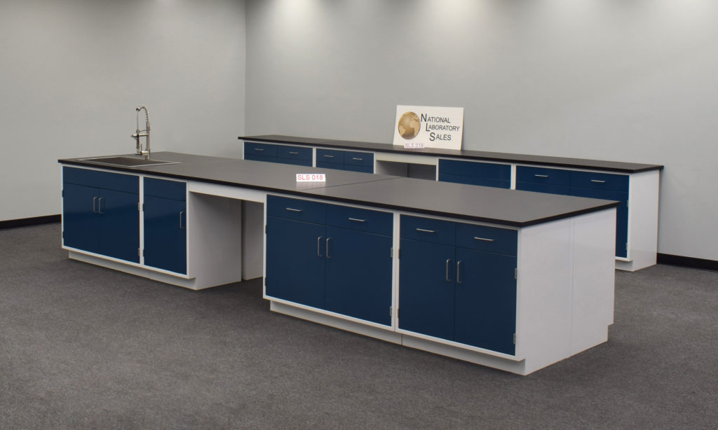 16′ Fisher American Island w/ Blue Cabinets - National Laboratory Sales