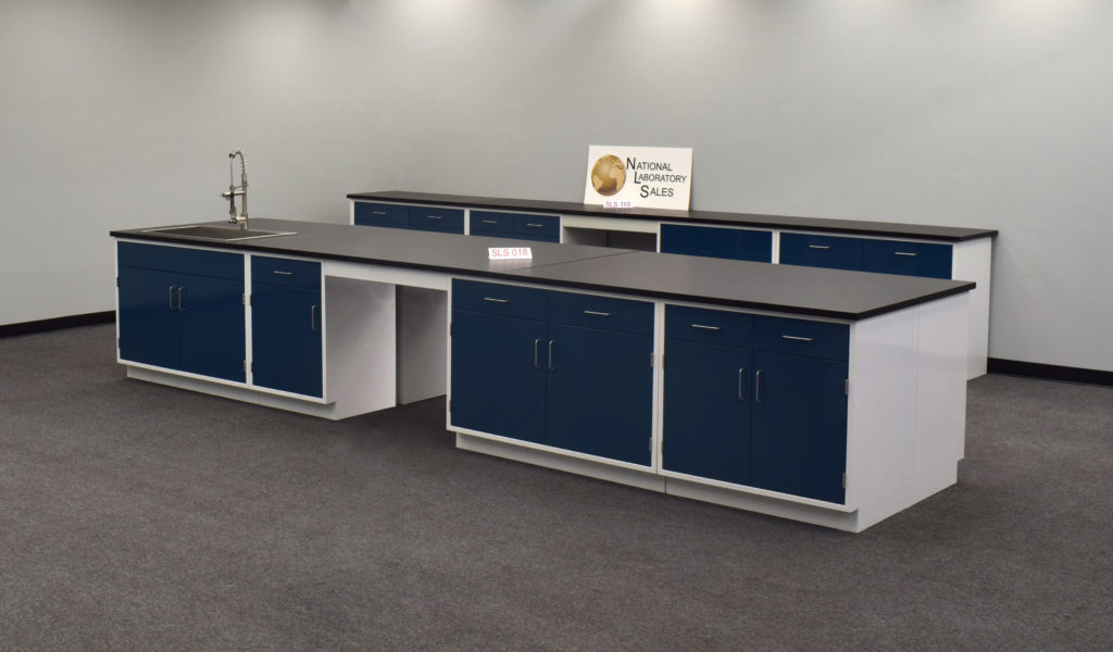 16′ Fisher American Island w/ Blue Cabinets - National Laboratory Sales