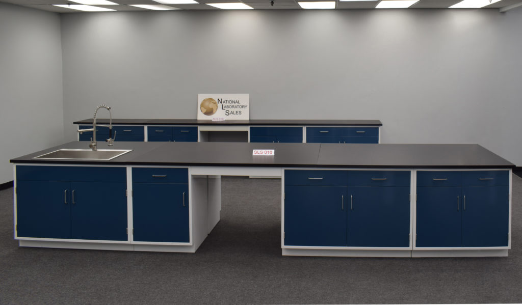 16′ Fisher American Island w/ Blue Cabinets - National Laboratory Sales