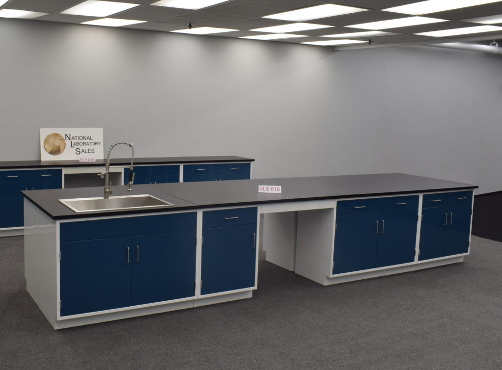 16′ Fisher American Island w/ Blue Cabinets - National Laboratory Sales