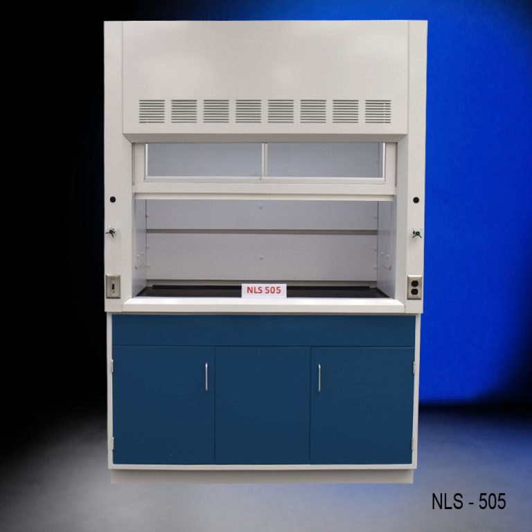 5' Fisher American Fume Hood w/ Blue General Storage | National ...